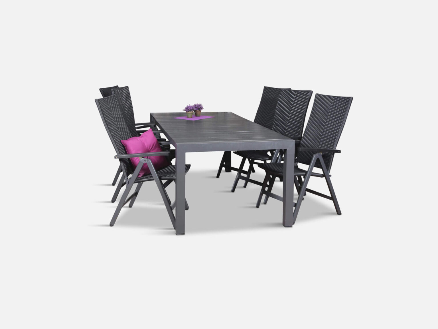 Havemøbelsæt Eva Teak 110 cm i kerneteak - Havemekka.dk